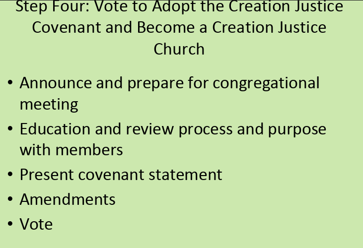 Creation Justice Workshop Material – Lakewood United Church of Christ